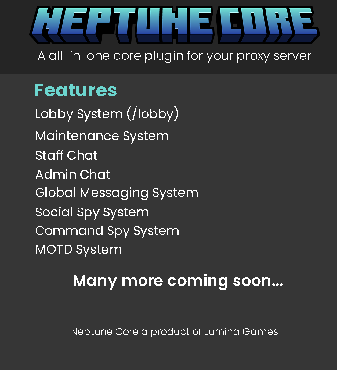 Neptune Core | The all-in-one proxy core [Bungeecord/Waterfall] | SpigotMC - High Performance ...